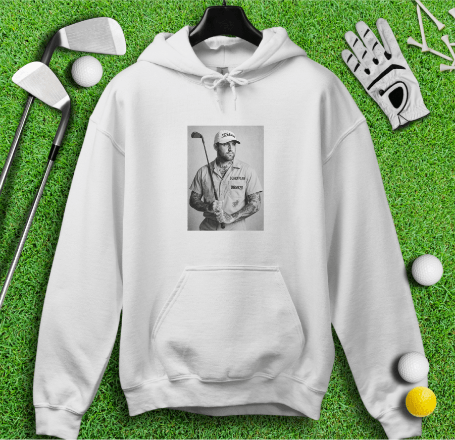 Scottie Scheffler Retro Mugshot Hoodie – TeeHee Golf Gear